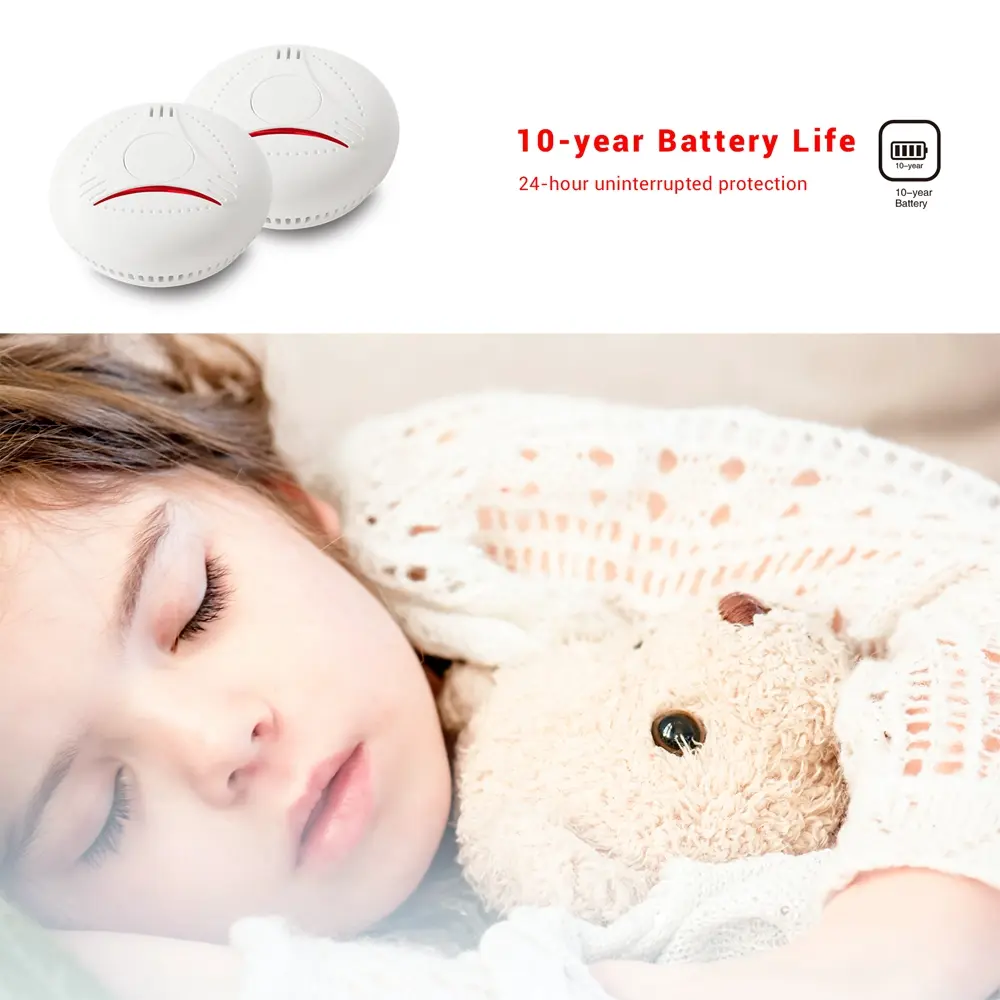 AJ-761 Photoelectric Smoke Alarm - EN14604 Certified Smart Fire Detect